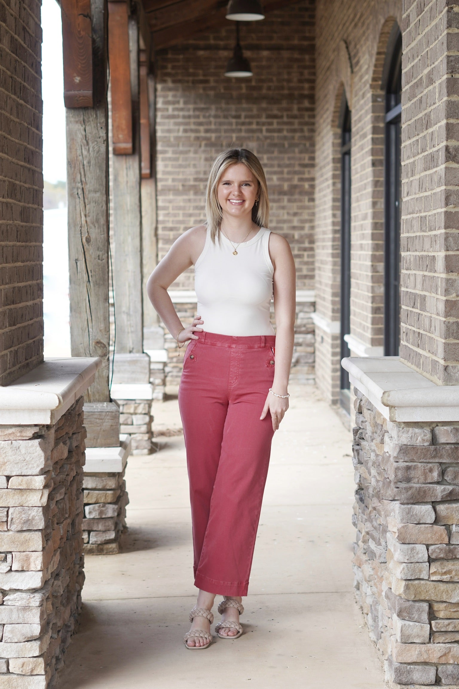 Spanx Stretch Twill Cropped Wide Leg Pant – Allie and Me Boutique