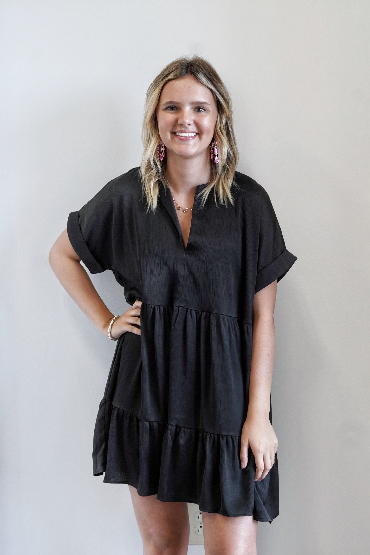 Teresa Tiered Ruffle Dress – Allie and Me Boutique
